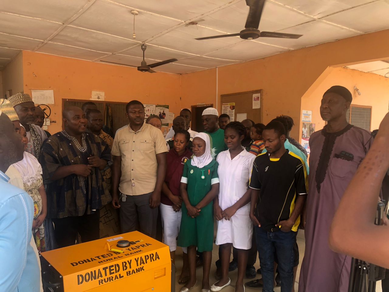 Yapra Community Bank PLC - Donation of Generator to the Prang Health Centre