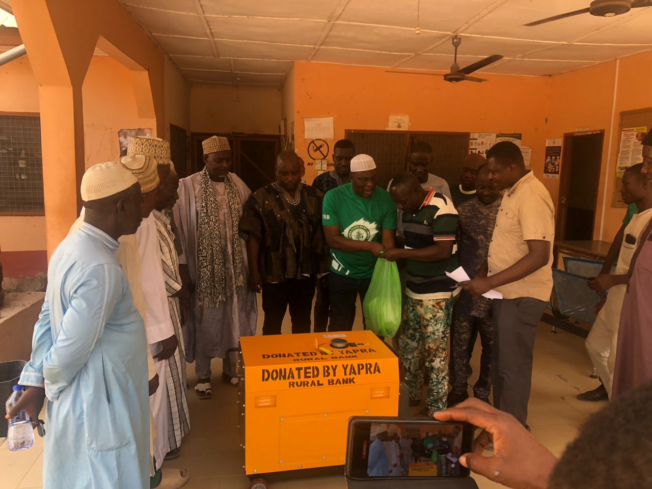 Yapra Community Bank PLC - Donation of Generator to the Prang Health Centre
